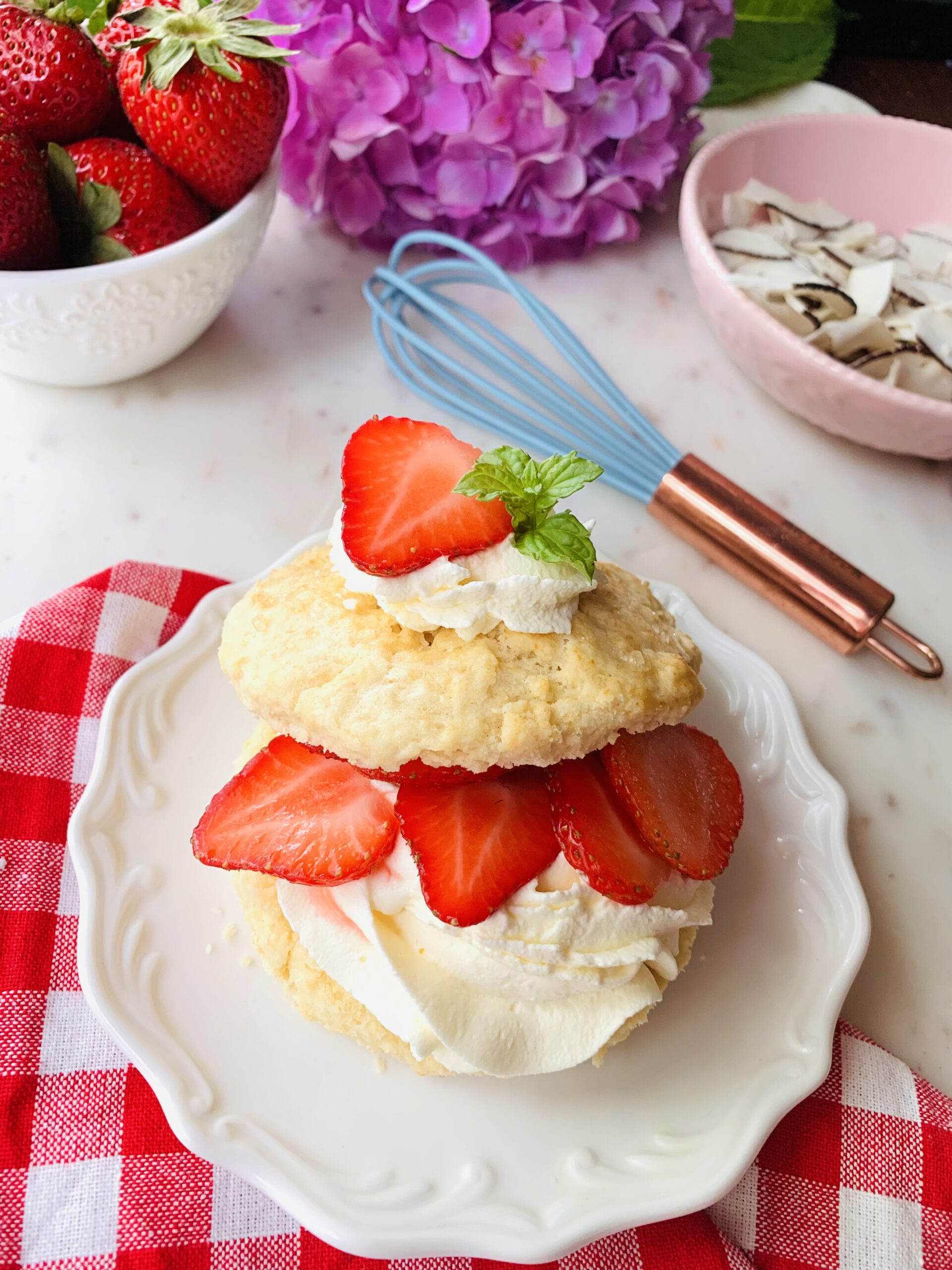 Summer Strawberry Coconut Shortcakes - A Perfect Feast