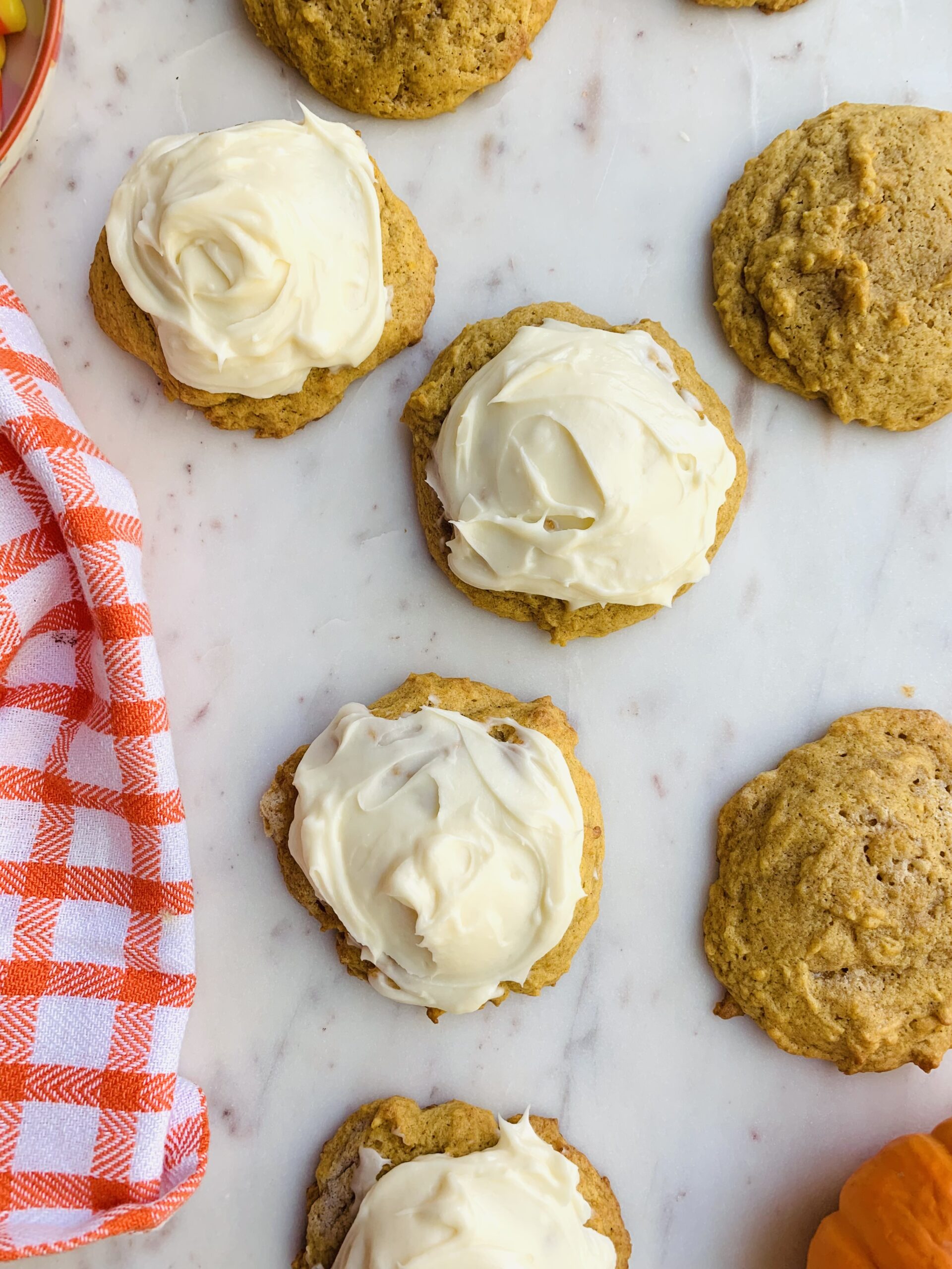 Frosted Pumpkin Spice Cookies - A Perfect Feast