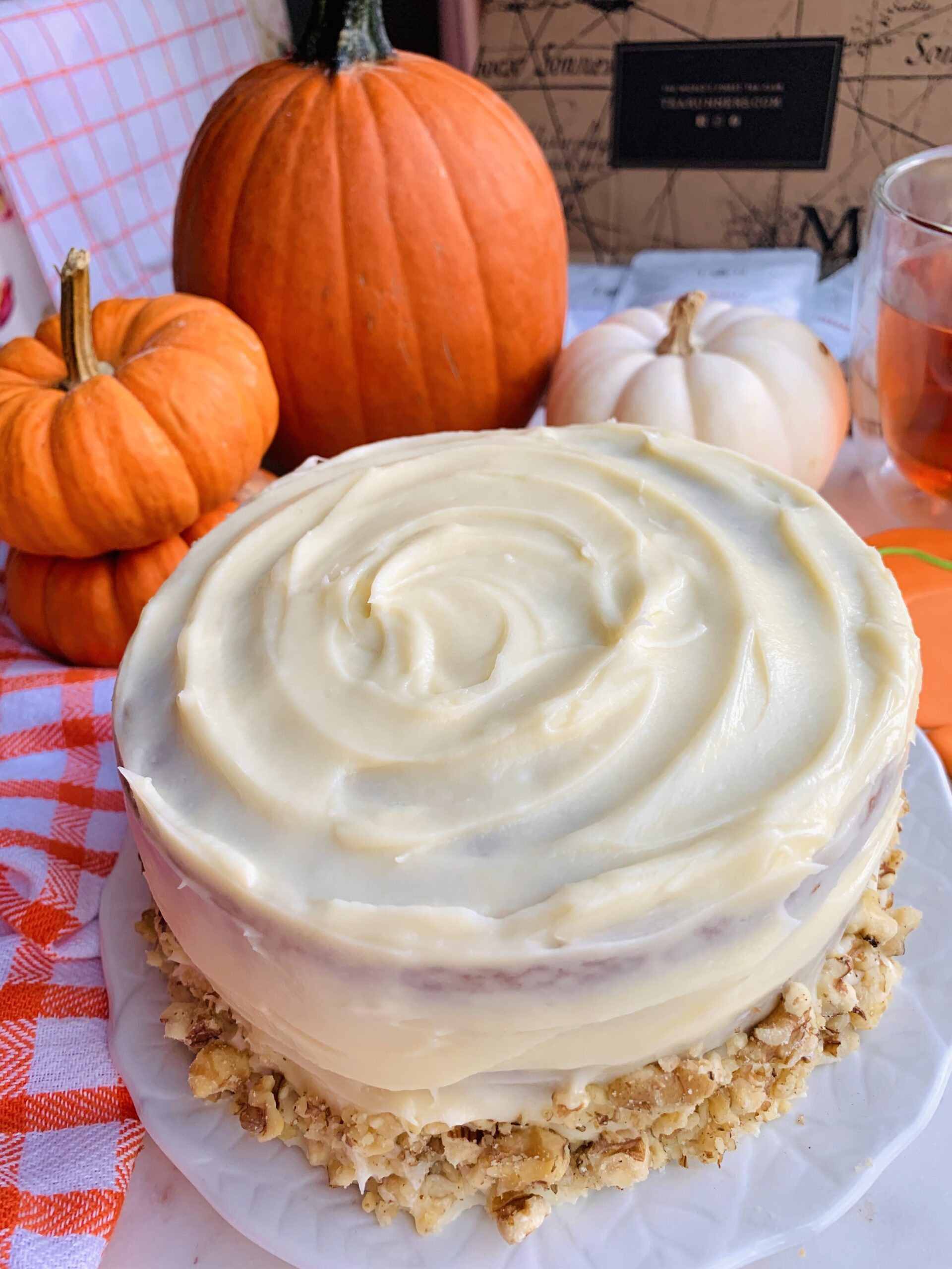 Pumpkin Spice Layer Cake - A Perfect Feast